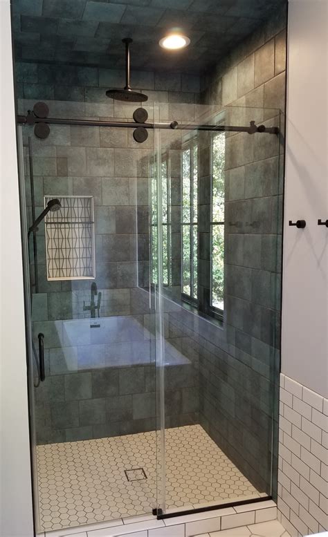 Barn Door Style Sliding Glass Shower Doors