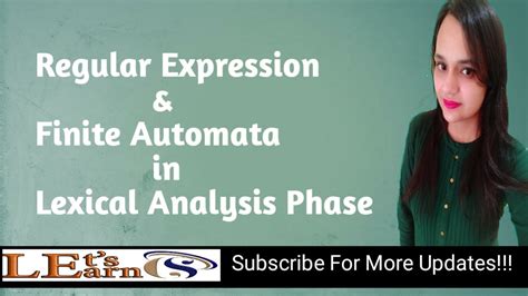 lec 5 regular expression finite automata applications of fa and re to lexical analysis