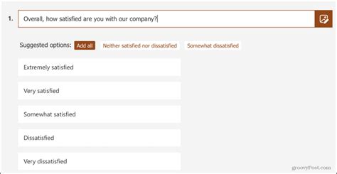 how to create a survey in microsoft forms