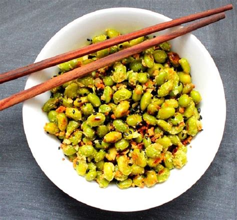 Garlic Parmesan Edamame With Toasted Black Sesame Seeds Vegetable Recipes Vegetarian Recipes