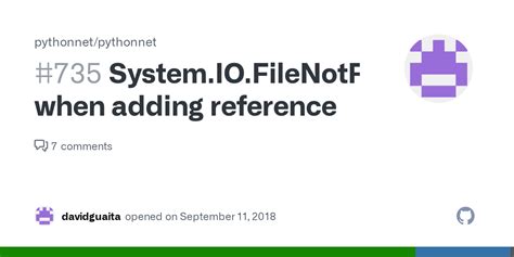 System IO FileNotFoundException When Adding Reference Issue 735