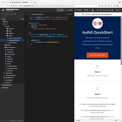 Create Secure Angular Apps In The Cloud With StackBlitz And Auth0