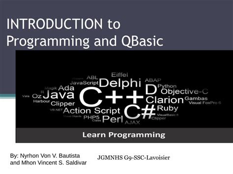 pdf introduction to programming and qbasic tutorial dokumen tips