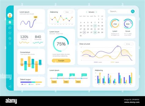 Dashboard UI Simple Data Software Chart And HUD Diagrams Admin