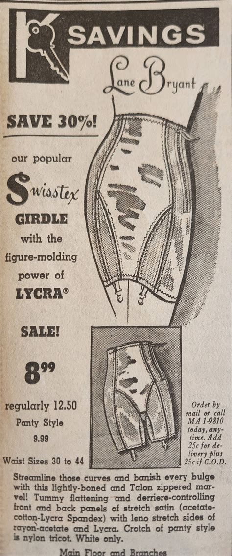 Cleveland Newspaper Vintage Girdles Ad 1963 In 2022 Panty Style Vintage Girdle Lane Bryant Store