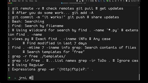 the python jrnl module to efficiently take notes from the command line youtube