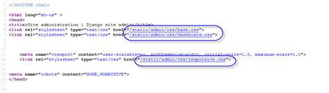 Python Django Default CSS Not Getting Applied To Admin Page Stack