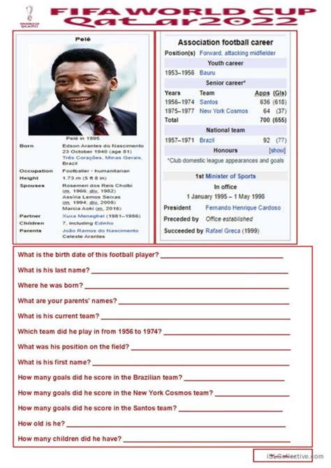 Soccer English Esl Worksheets Pdf Doc