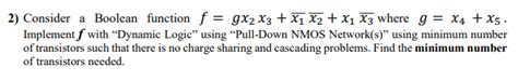 solved 2 consider a boolean function f gx2 x3 x1 x2
