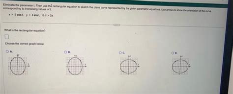 solved eliminate the parameter l then use the rectangular