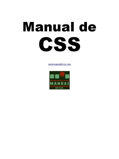 manual de css hojas de estilo en cascada html prueba gratuita de 30 días scribd