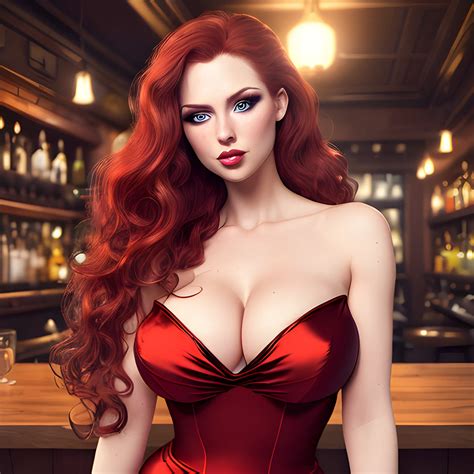 Beautiful Caucasian Woman Hair Covering Eye Dynamic Hyper Bust Arthubai