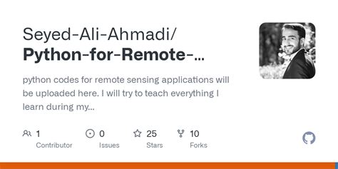 github seyed ali ahmadi python for remote sensing python codes for remote sensing