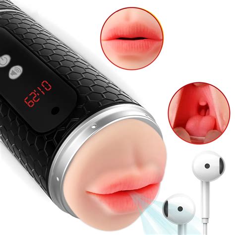 Masturbador Masculino Automático Copa Vibradora De Sincronización Doble Canal Vagina Mamada