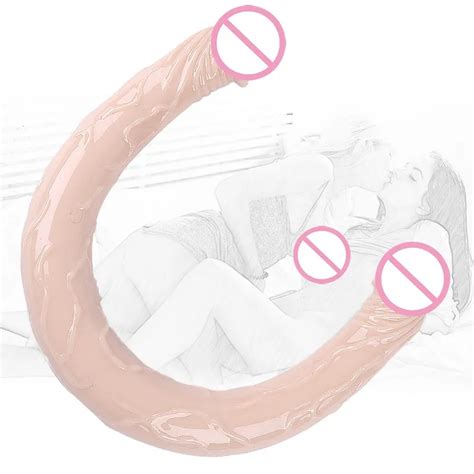 Soft Silicone Dupla Cabe Ada Drag O Dildos Vaginal G Spot Massagem Galo Orgasmo L Sbicas