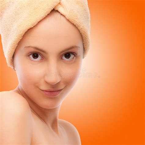 Beautiful Curly Girl Listens Stock Image Image Of Face Listen 14017081