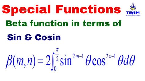 beta function in sine and cosine terms in trigonometric youtube