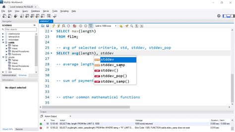 mysql statistics and mathematical functions youtube