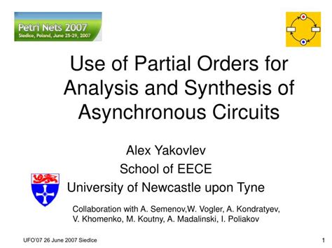 ppt use of partial orders for analysis and synthesis of asynchronous circuits powerpoint