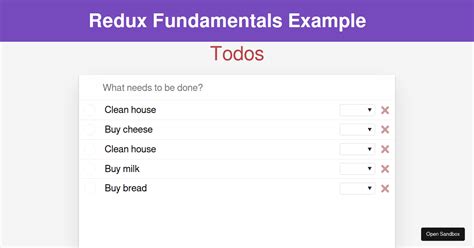 reduxjs toolkit examples codesandbox