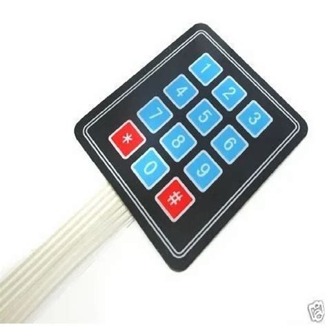 Plastic 4 X 3 Matrix Array 12 Key Membrane Switch Keypad At Rs 79 Piece