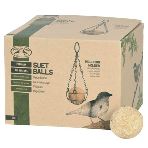 Esschert Design 4 Season Bird Suet Balls Including Holder