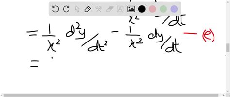 solved use the substitution x e t to transform the given cauchy euler equation to a differential