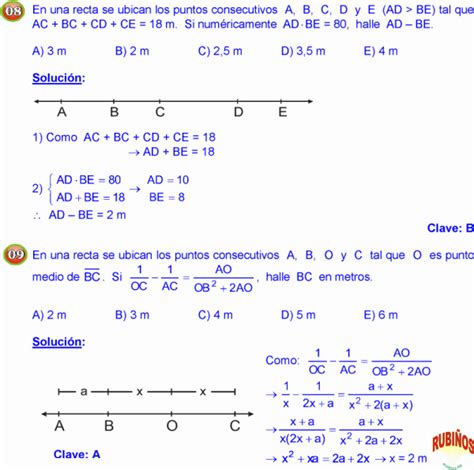 Segmentos Ejemplos Y Ejercicios Resueltos Pdf