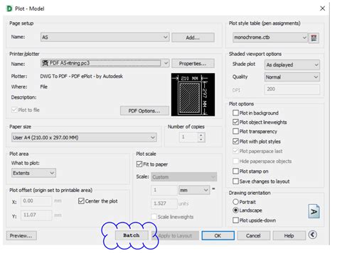 solved batch plot to b w pdfs autodesk community