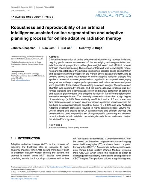 pdf robustness and reproducibility of an artificial intelligence‐assisted online segmentation