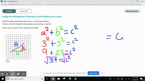 Pythagorean Theorem On A Graph YouTube