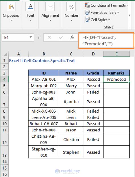 how to find if cell contains specific text in excel exceldemy
