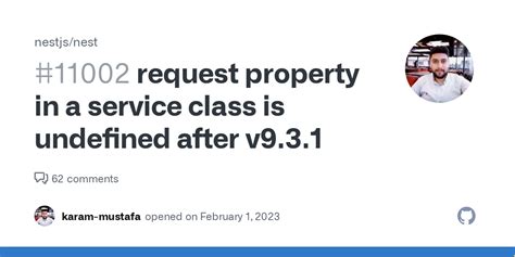 Request Property In A Service Class Is Undefined After V Issue