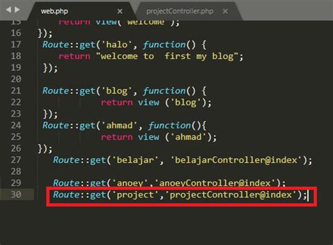 cara membuat controller pada laravel