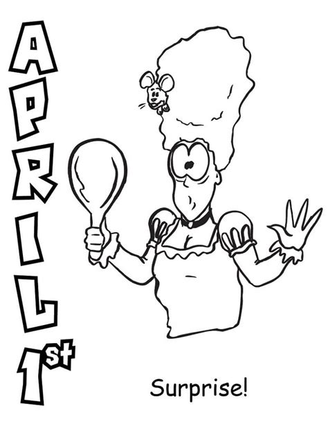 April Fools Day Image Coloring Pages Free Printable Coloring Pages