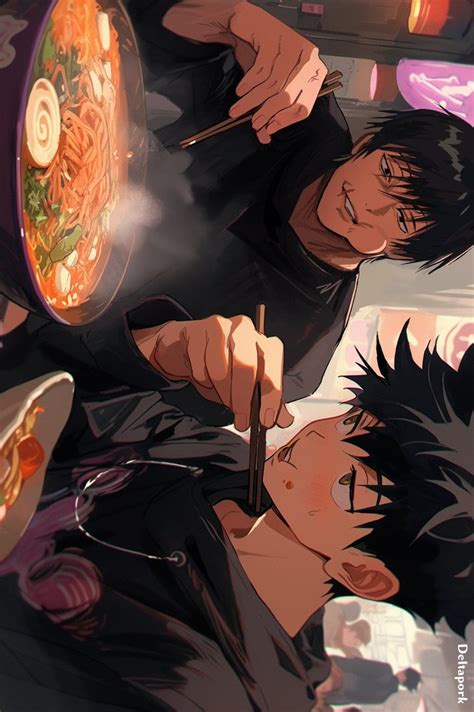 Fushiguro Megumi And Fushiguro Touji Jujutsu Kaisen Drawn By