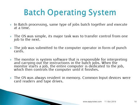 Batch Processing Operating System Example Bappb