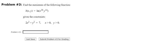 solved problem 3 find the maximum of the following