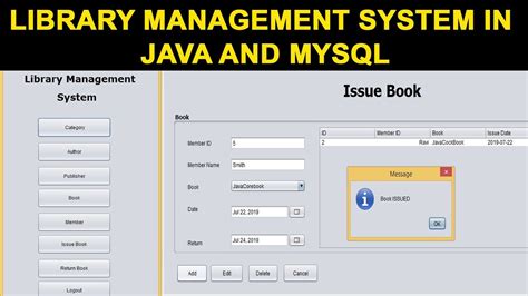 Library Management System In Java And Mysql YouTube