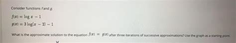 solved consider functions fand and f x log 1 3 logls