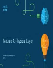 Chapter 4 Student Physical Layer Pptx Module 4 Physical Layer