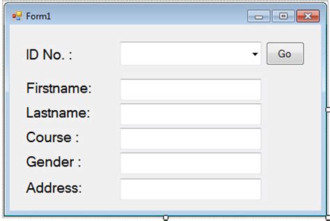 How To Load Data From Database Into Combobox Using C Free Source