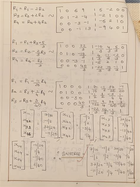 finding inverse of a matrix using gauss elimination method technology articles blog