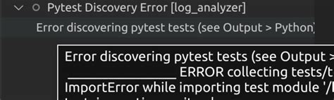 test discovery fails with modulenotfounderror while command is working on console · issue 19486