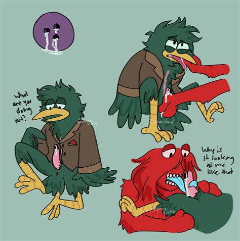 Rule 34 Anthro Bird Crow Dont Hug Me Im Scared Duck Guy Dhmis Fluffy Butt2 Male Only
