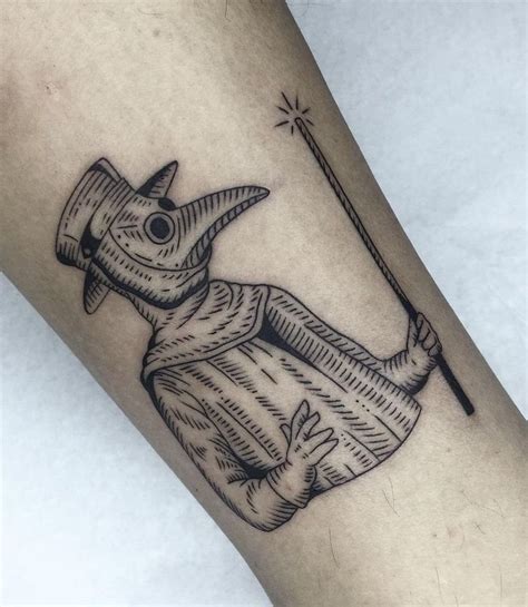 Black Plague Doctor Doctor Tattoo Plauge Doctor Engraving Tattoo Tattoo Ideas Tattoo