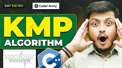 lecture 42 kmp algorithm longest prefix suffix youtube