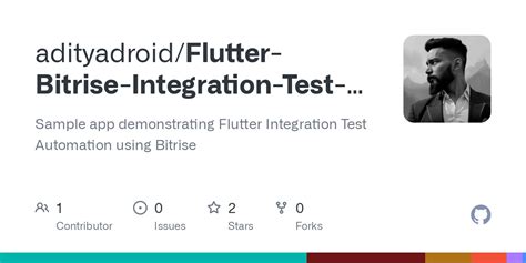 github adityadroid flutter bitrise integration test automation sample app demonstrating