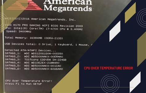 How To Fix CPU Over Temperature Error Finddiffer