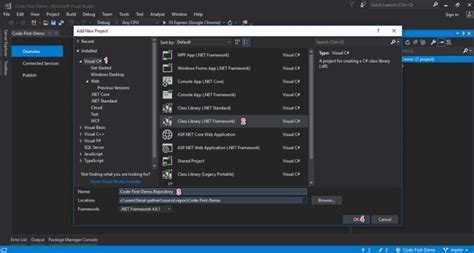 code first approach with asp mvc framework
